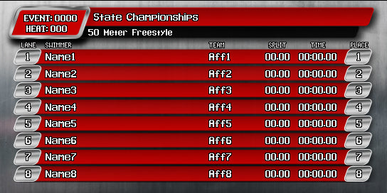 224 x 448 Designer Template: 8-Lane Swimming Bracket Red – Colorado ...